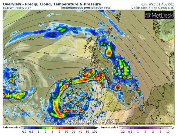 Start of Autumn to bring rain, thunderstorms and wind – Thursday 1st ...