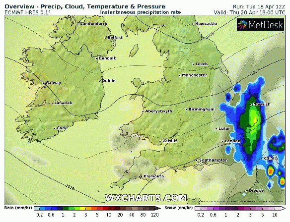 Rain to return then temperatures falling to below average – Thursday ...